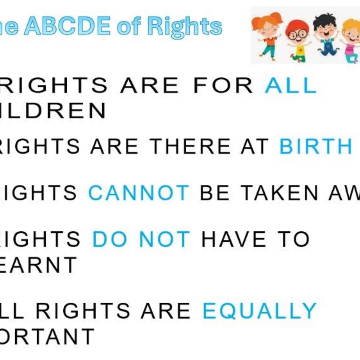 ABCDE of Rights - Swavesey Primary School